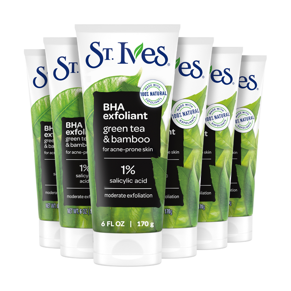 Green Tea & Bamboo Acne Exfoliating Face Scrub | St Ives – St. Ives US