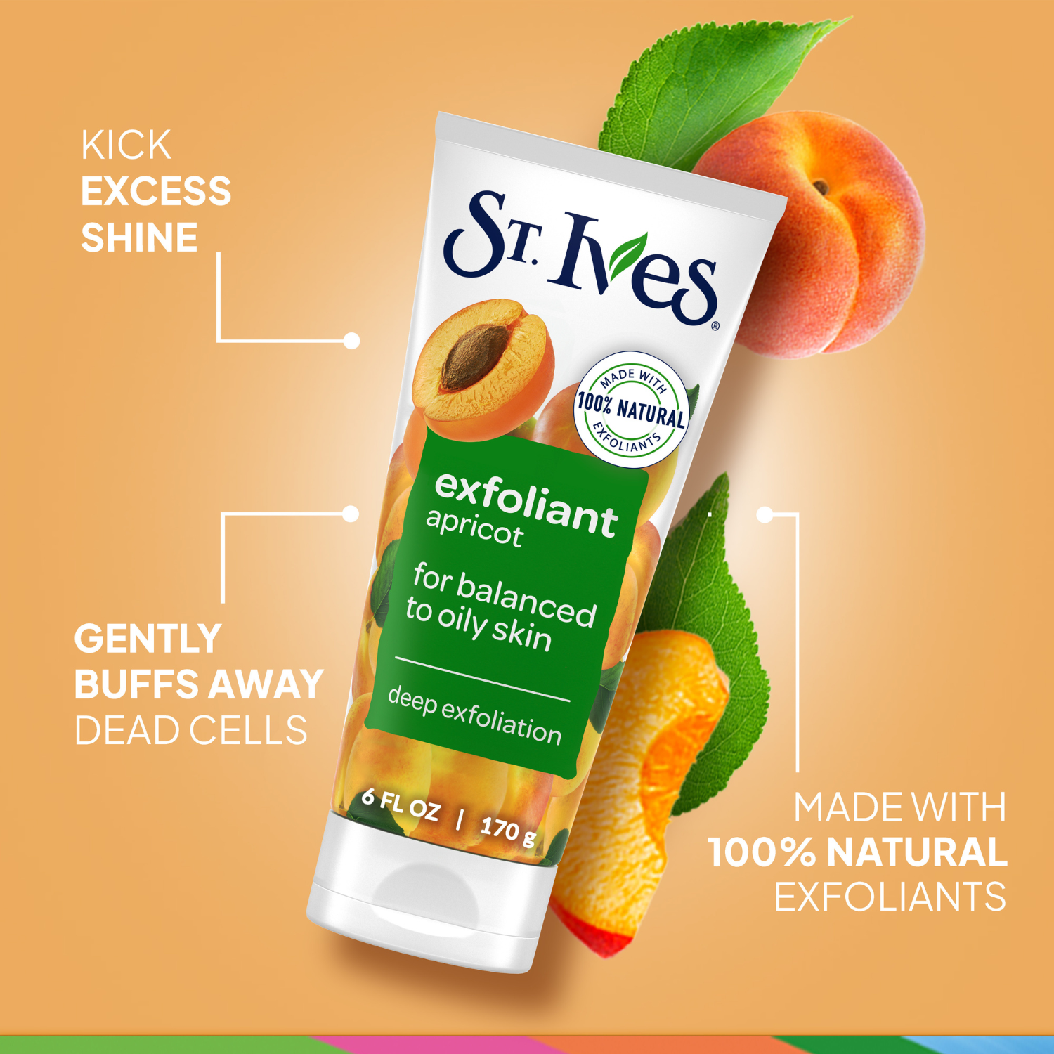 Apricot Exfoliating Face Scrub for Oily Skin | St Ives – St. Ives US