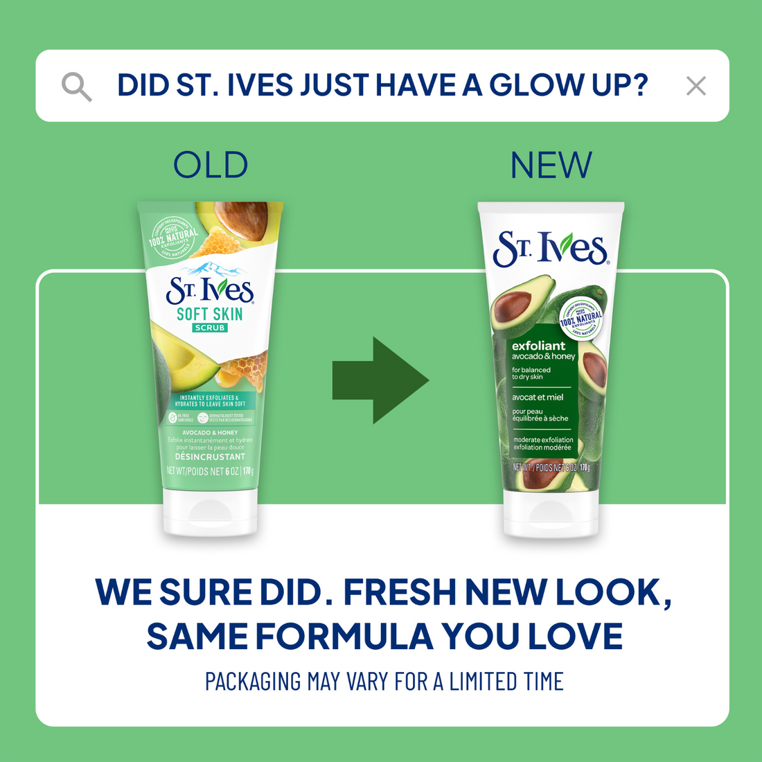 Facial Exfoliant Avocado and Honey Face Scrub | St Ives – St. Ives US